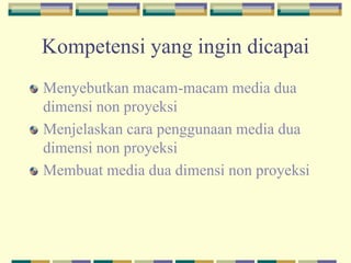Media pendidikan media pembelajaran dua dimensi non proyeksi | PDF