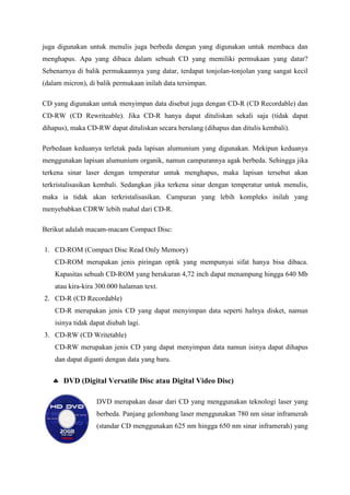 Media penyimpanan data_optik | PDF