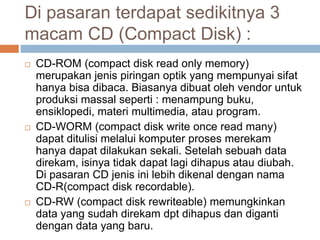 Media penyimpanan eksternal | PPTX