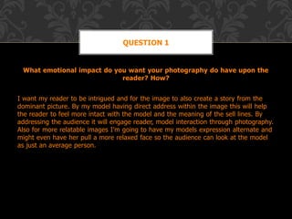 Media Photo Shoot Planning Document. | PPTX