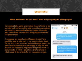 Media Photo Shoot Planning Document. | PPTX