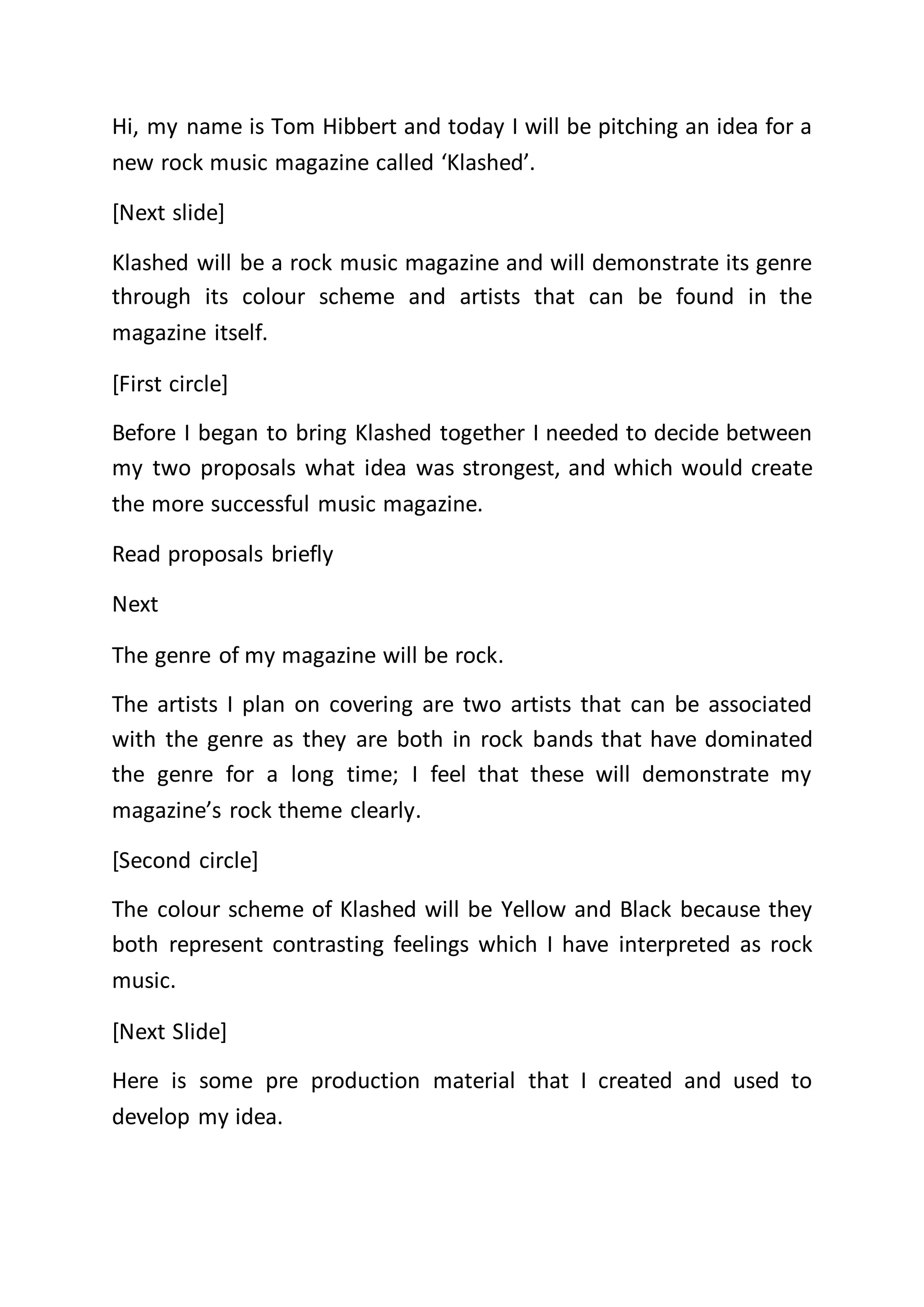 Media pitch script | DOCX