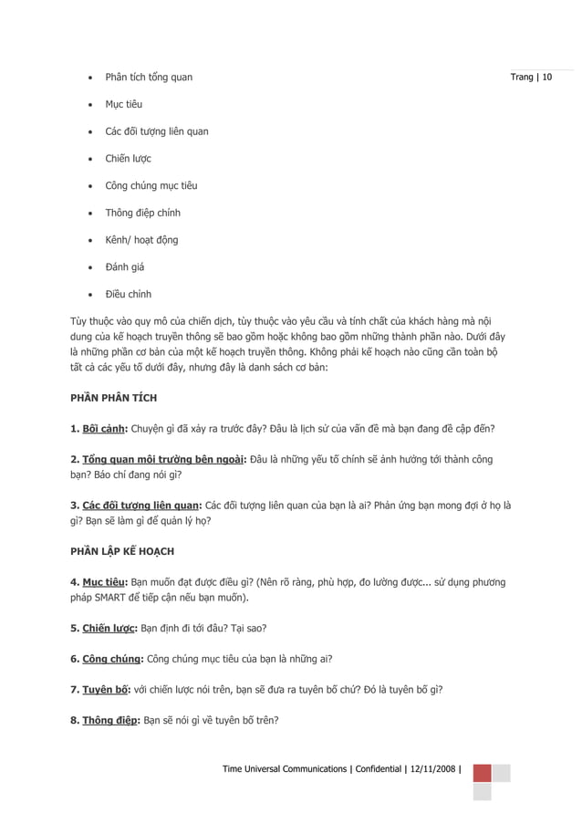 XAY DUNG KE HOACH TRUYEN THONG | PDF