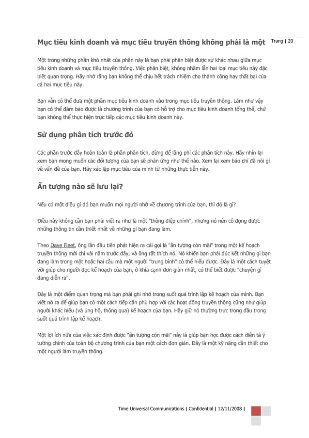 XAY DUNG KE HOACH TRUYEN THONG | PDF