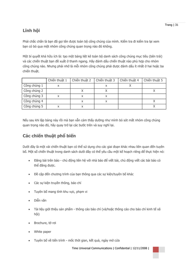 XAY DUNG KE HOACH TRUYEN THONG | PDF