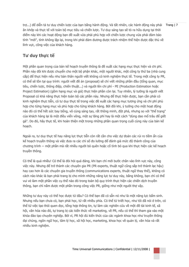 XAY DUNG KE HOACH TRUYEN THONG | PDF