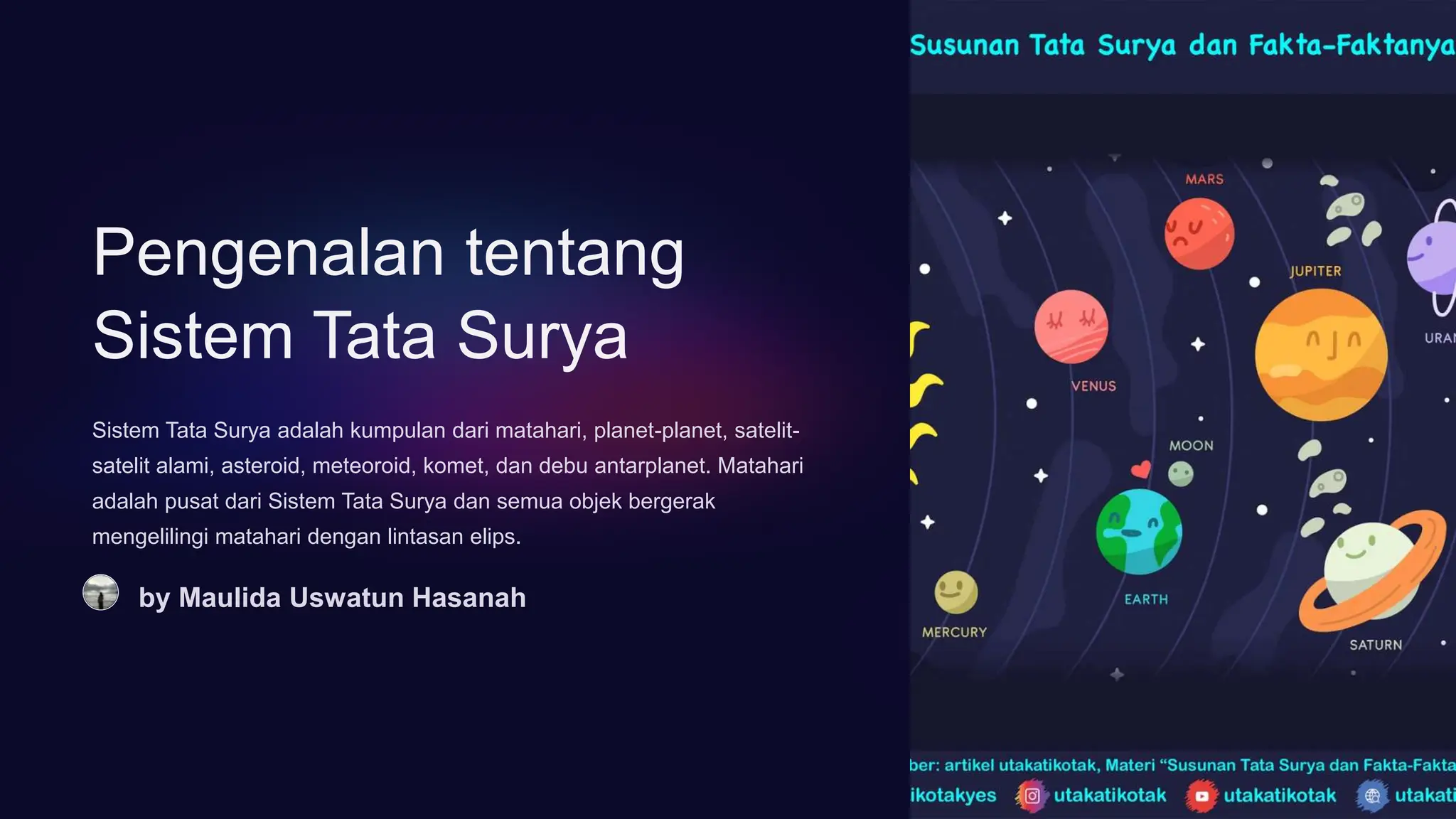 Power Point tentang Sistem Tata Surya dan Planet | PPTX