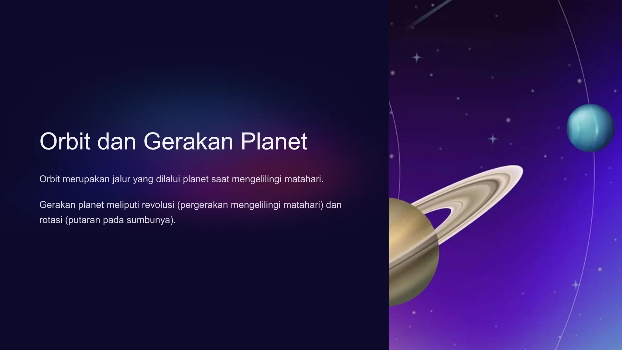 Power Point tentang Sistem Tata Surya dan Planet | PPTX