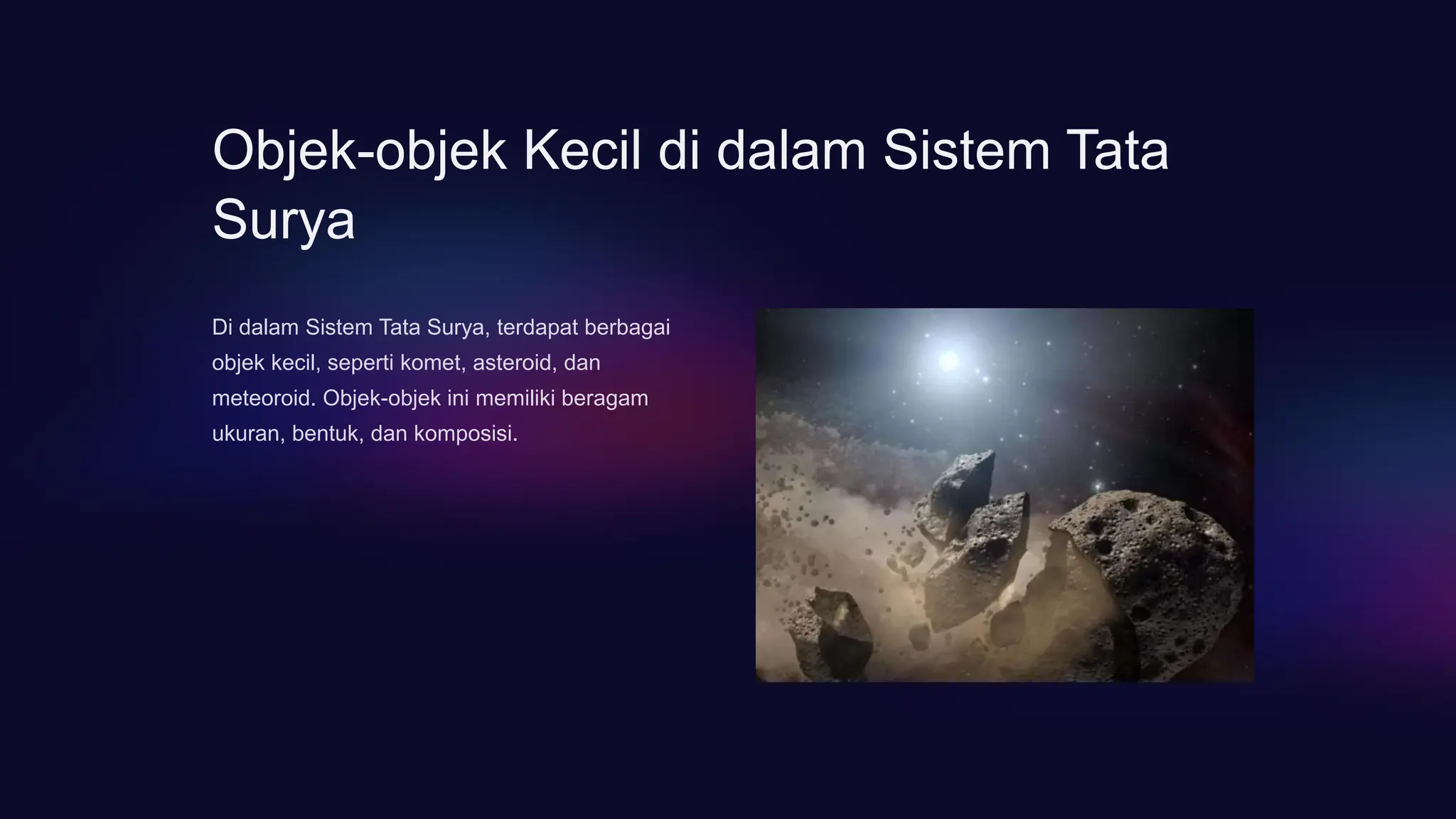 Power Point tentang Sistem Tata Surya dan Planet | PPTX