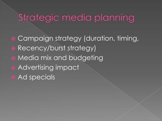 Media planning | PPTX