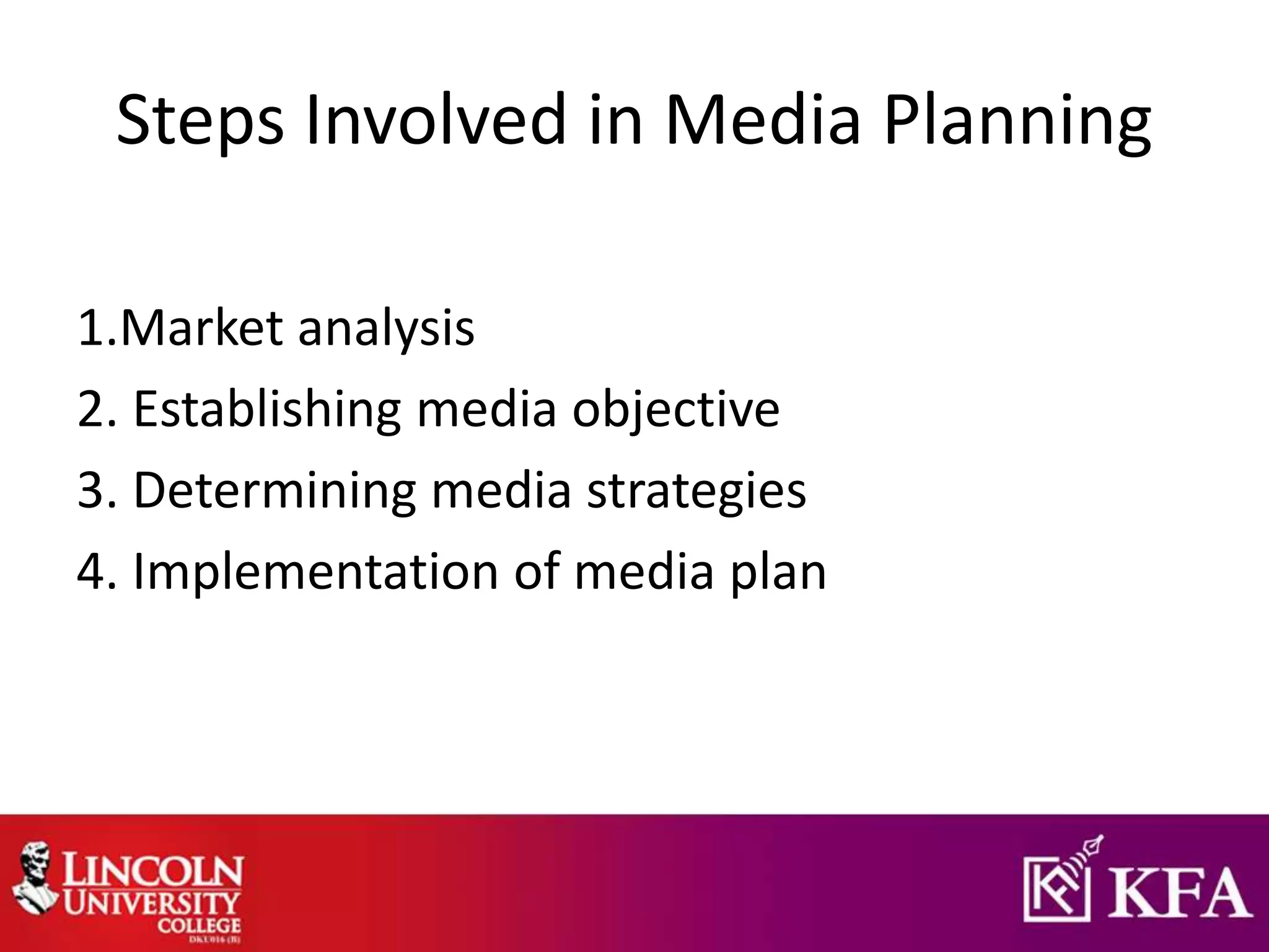 Media planning and Stretegy | PPTX