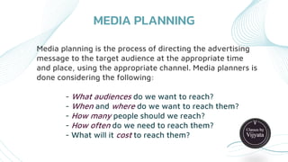 Media planning in advertising | PPTX