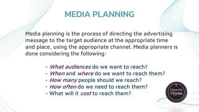 Media planning in advertising | PPTX