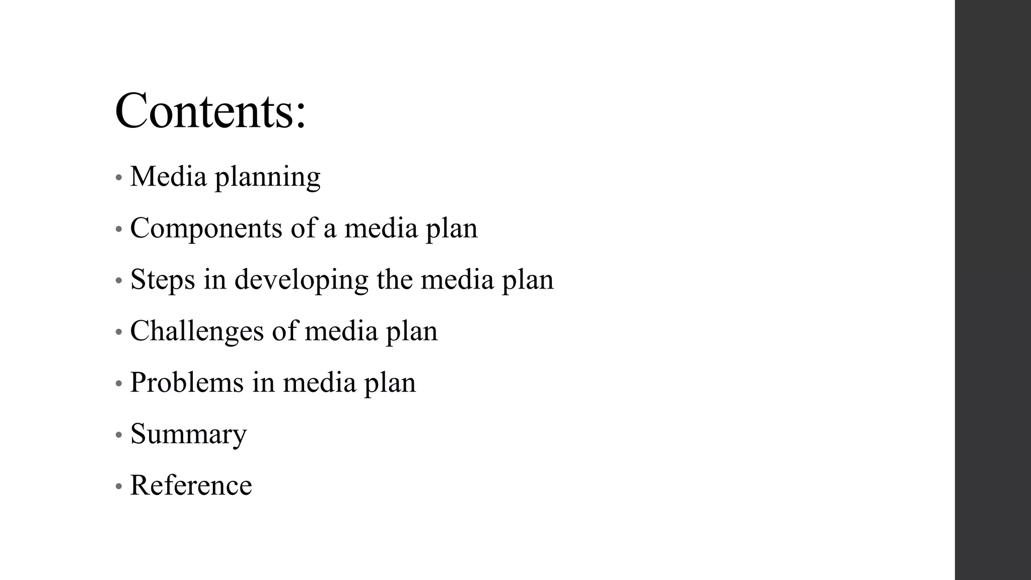Media planning (imc) | PPTX