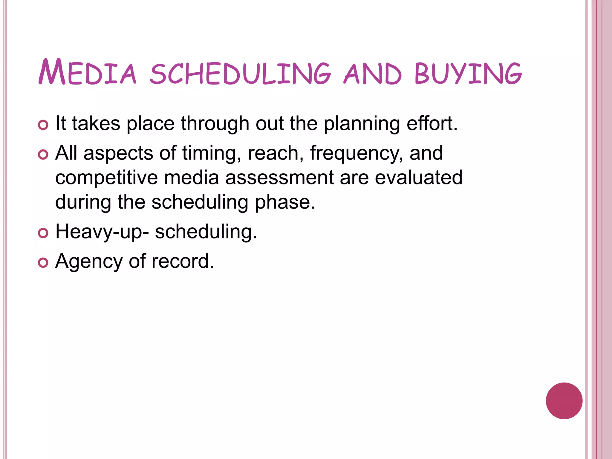 Media planning process | PPTX