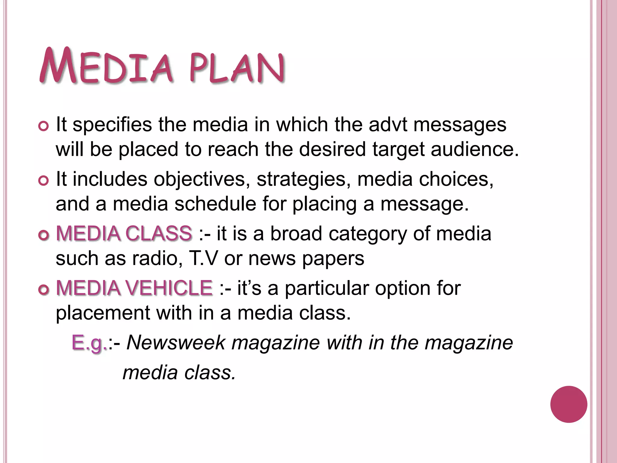 Media planning process | PPTX