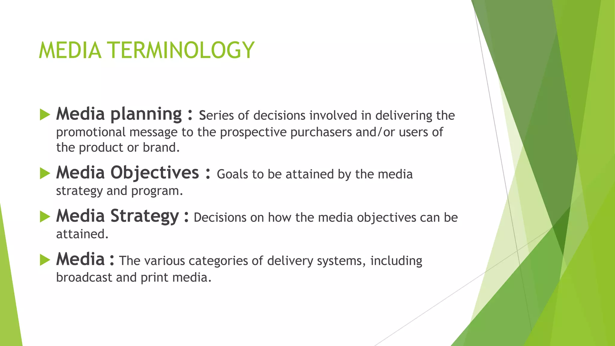 Media planning & strategy | PPTX