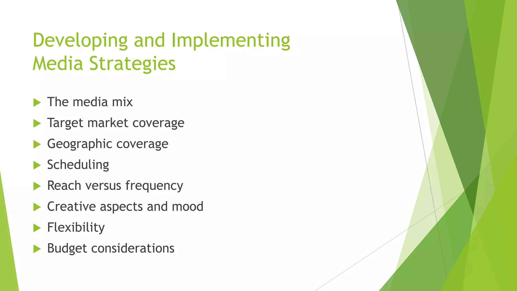 Media planning & strategy | PPTX