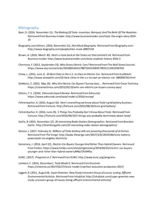 Tesla Media Plan | DOCX