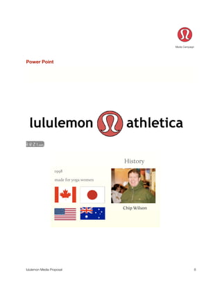 lululemon Media Plan | PDF | Apparel Industry | Industries