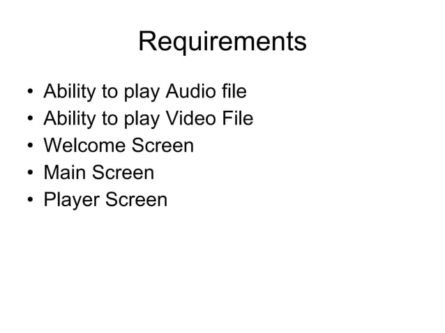 Android Media player | PPT
