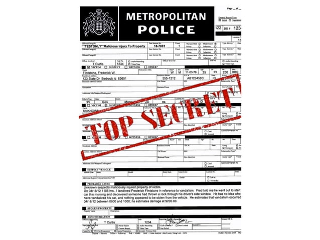 Police Report - Prop | PPTX