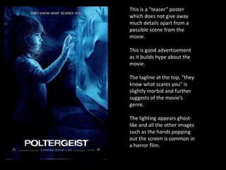Media poltergeist | PPTX | Horror | Genres