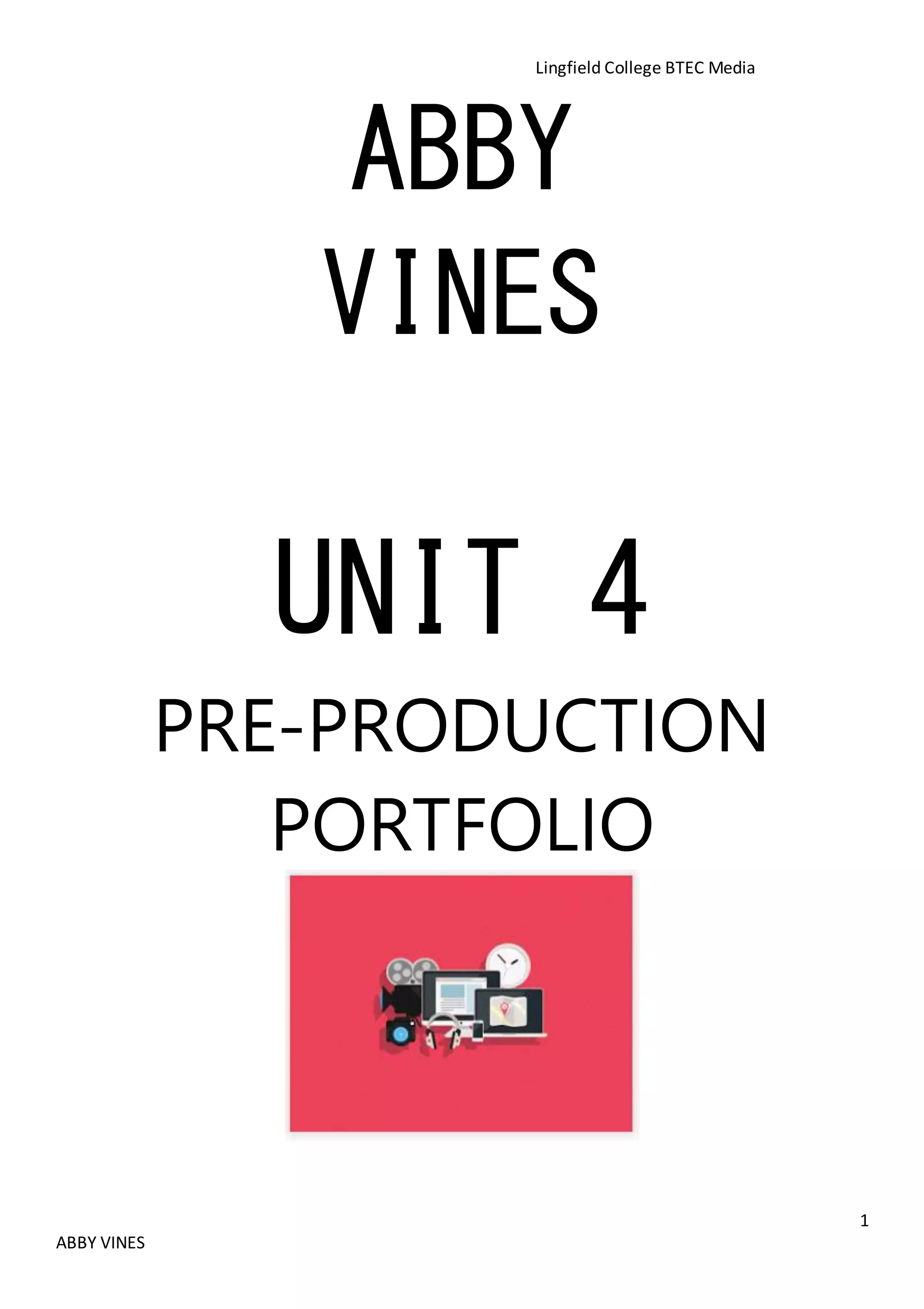 Pre-Production Portfolio Report | DOCX | Video Production | Content ...
