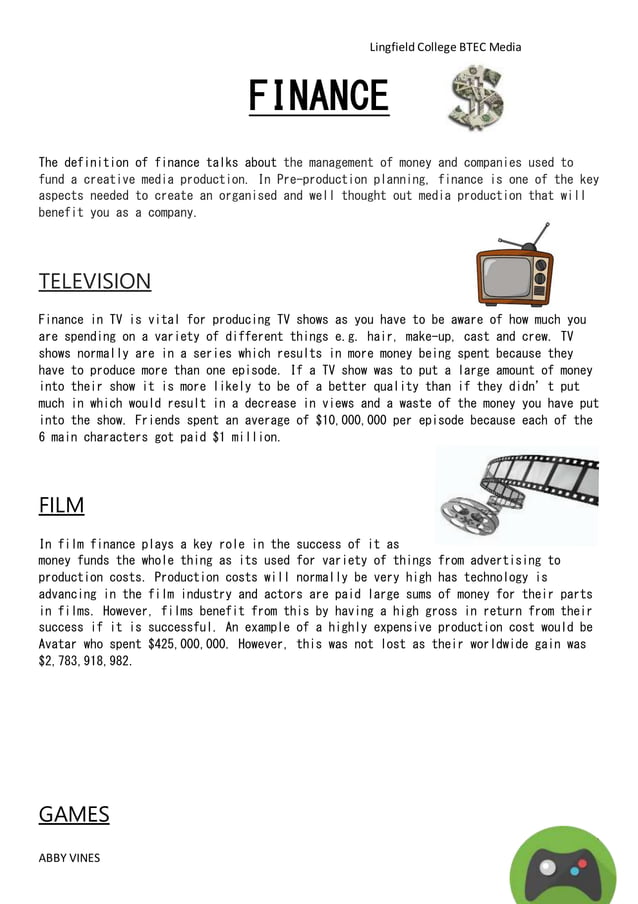 Pre-Production Portfolio Report | DOCX | Video Production | Content ...