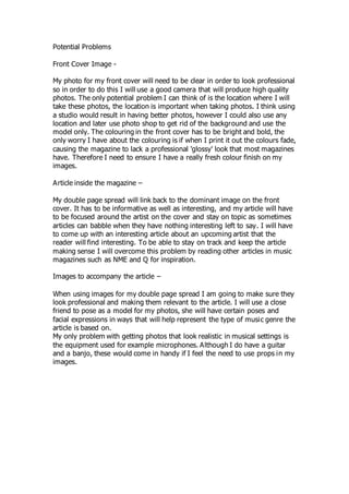 Media Potential Problems. | PDF