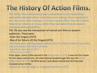 History Of Action Films | PPTX