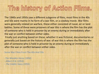 History Of Action Films | PPTX