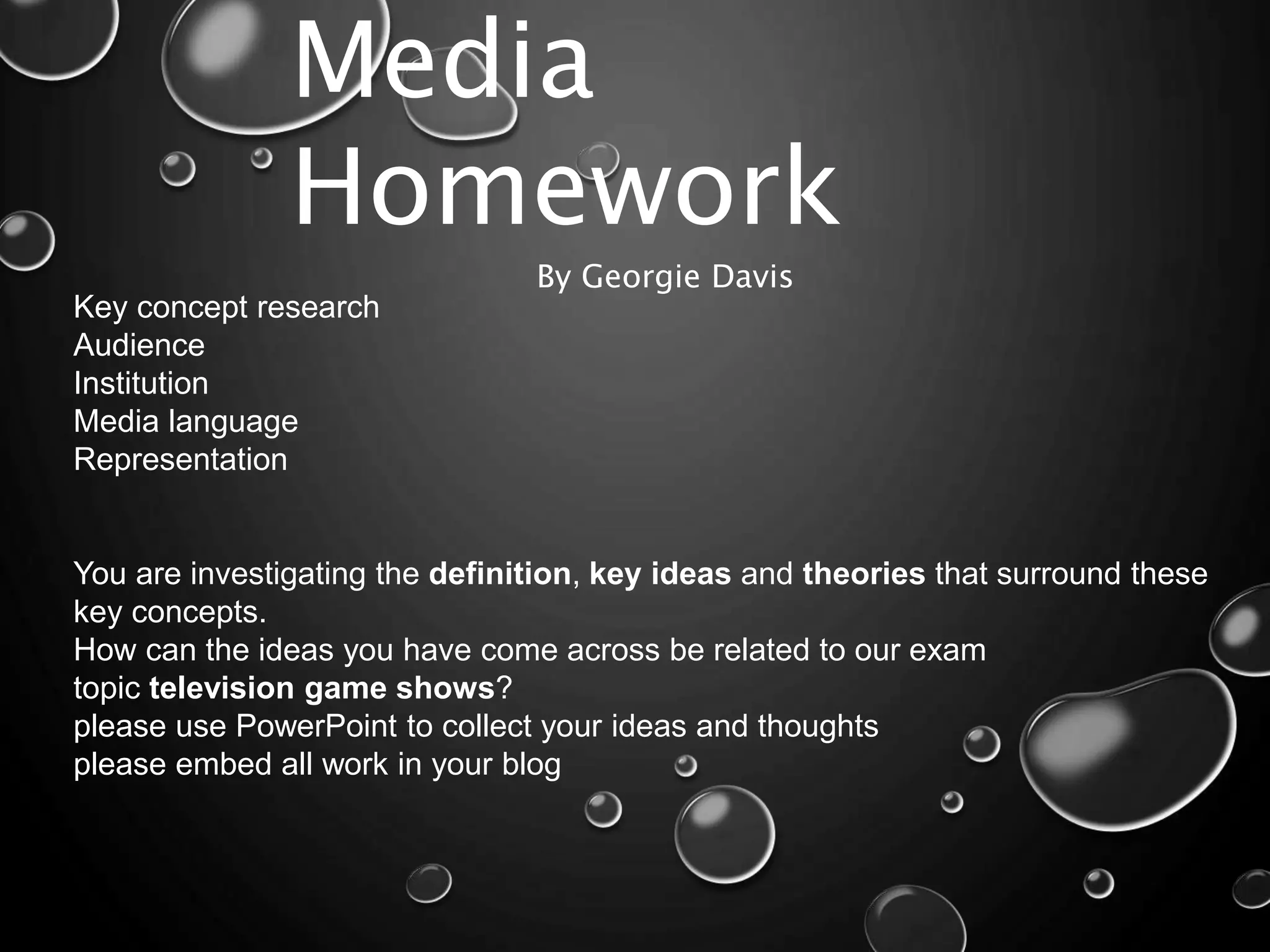 Media powerpoint key concepts | PPTX