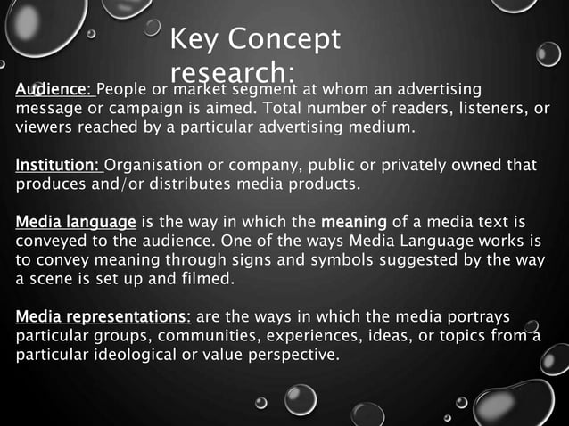 Media powerpoint key concepts | PPTX