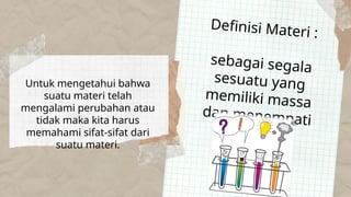 Materi dan Partikel IPA kelas 7 Merdeka | PPTX