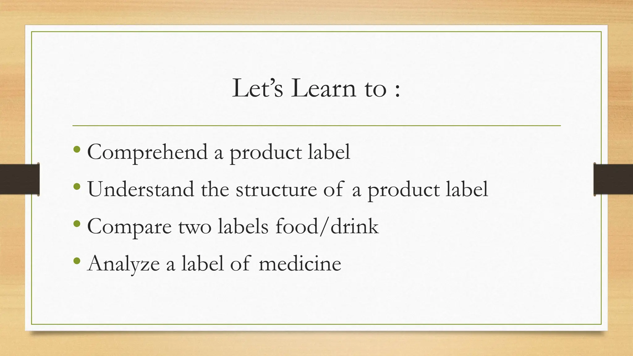 Media pembelajaran PPT label bahasa inggris kelas 9 | PPTX