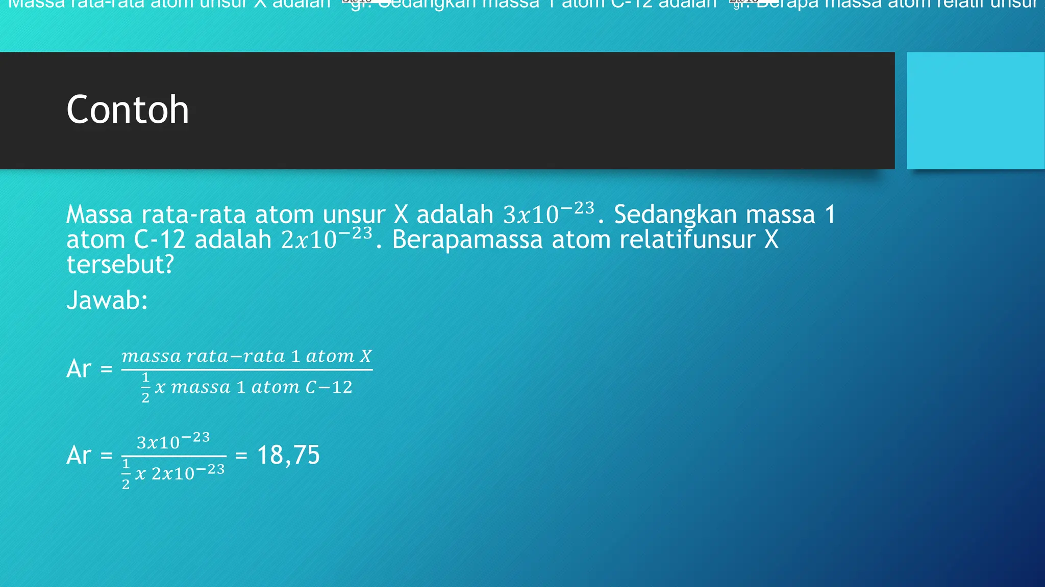 MEDIA PPT KIMIA, (Materi Ar dan Mr).pptx