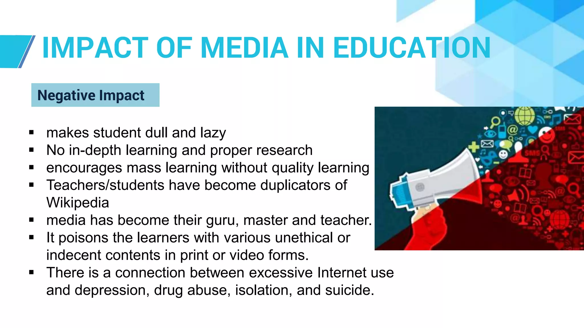 Role of Mass Media in Education | PPTX
