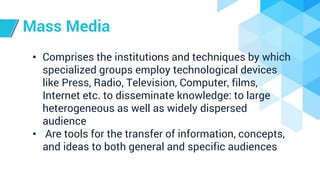 Role of Mass Media in Education | PPTX