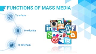 Role of Mass Media in Education | PPTX