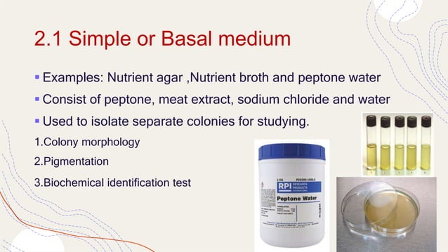 Preparation of bacterial culture media | PPTX
