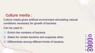 Preparation of bacterial culture media | PPTX