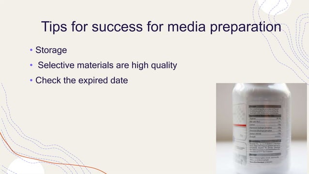 Preparation of bacterial culture media | PPTX