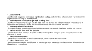 Media preparation and formulation. different types of media, exampes | PPTX