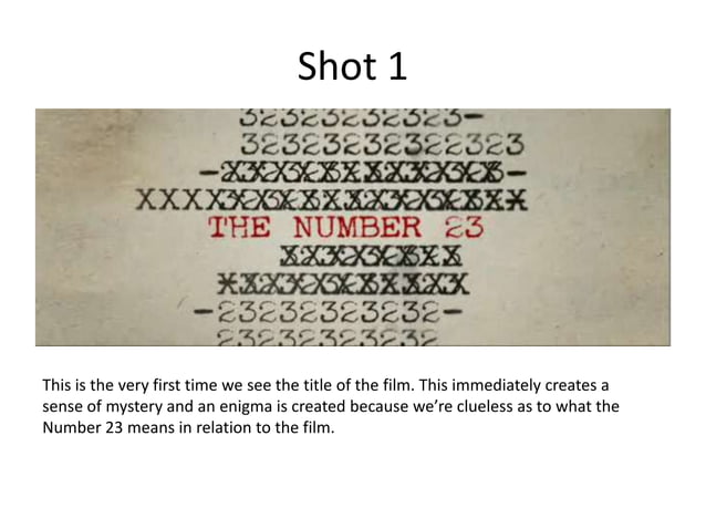 9 Shot Analysis - The Number 23 | PPT