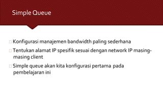 Media Presentasi-Modul manajemen bandwith | PDF