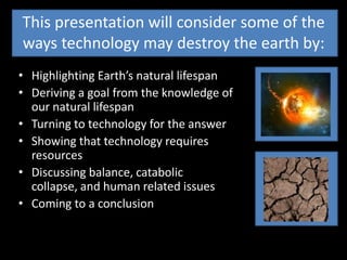 Technology Destroys | PPT