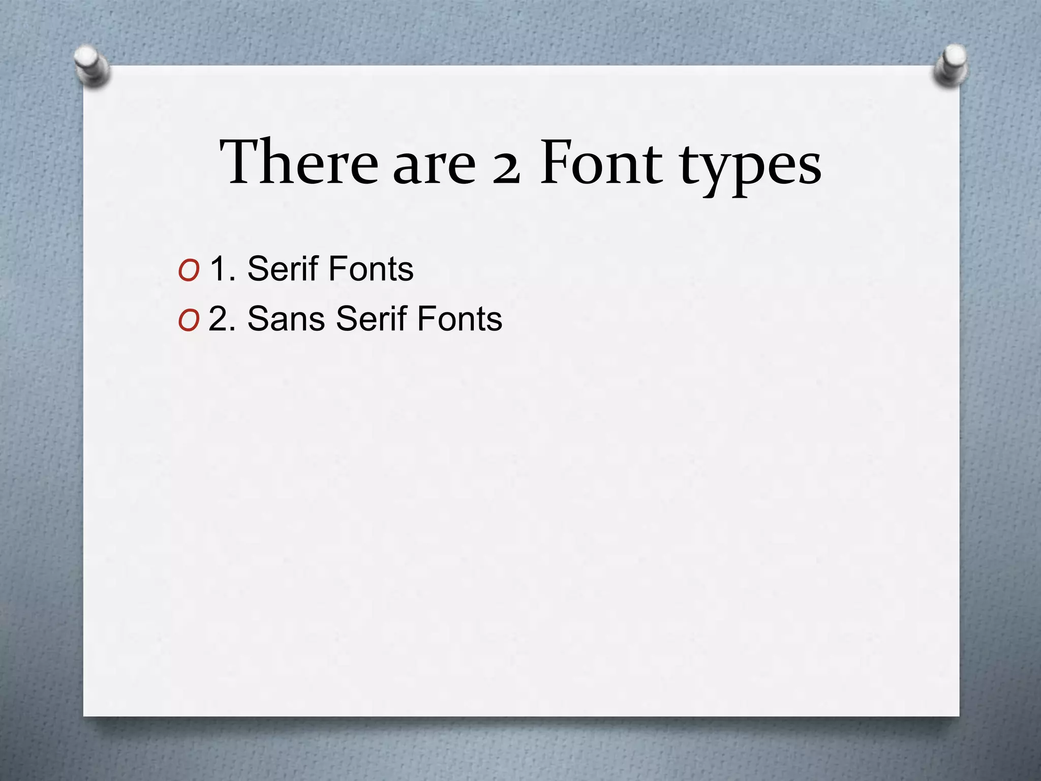 Types of Fonts | PPTX