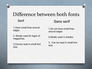 Types of Fonts | PPTX