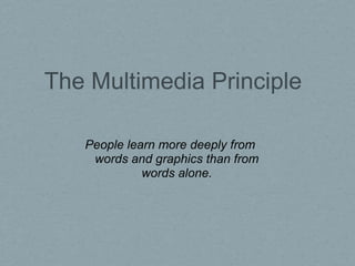 Multimedia Principle | PPT